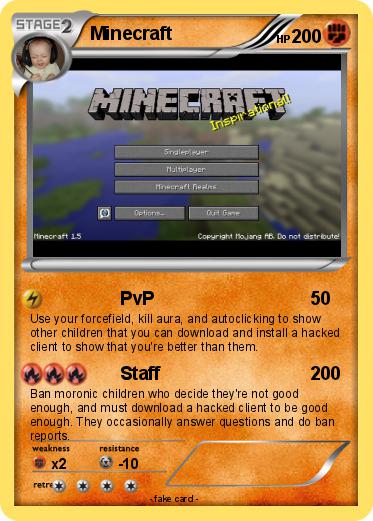 Pokémon Minecraft 2212 2212 - PvP - My Pokemon Card