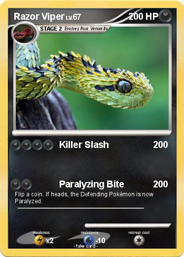 Pokémon Razor Viper - Killer Slash - My Pokemon Card