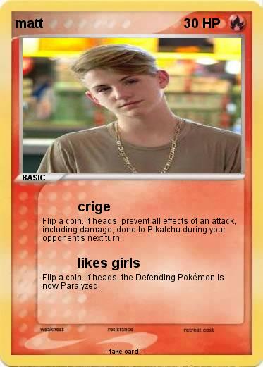 Pokémon matt 1074 1074 - crige - My Pokemon Card