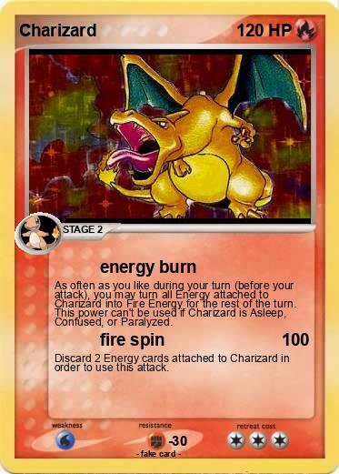 Pokémon Charizard 12118 12118 - energy burn - My Pokemon Card