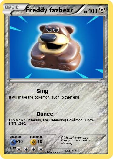 Pokémon Freddy fazbear 1809 1809 - Sing - My Pokemon Card
