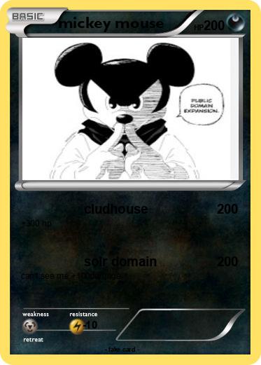 Pokémon mickey mouse 363 363 - cludhouse - My Pokemon Card