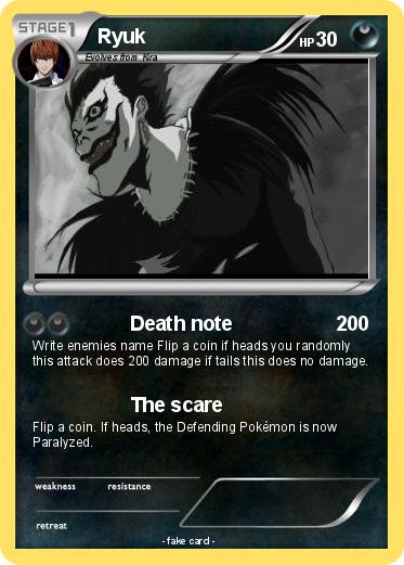 Pokémon Ryuk 81 81 - Death note - My Pokemon Card