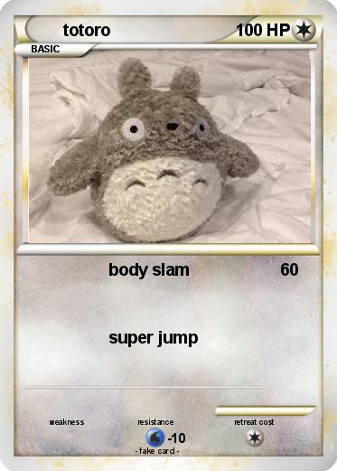 Pokémon totoro 119 119 - body slam - My Pokemon Card