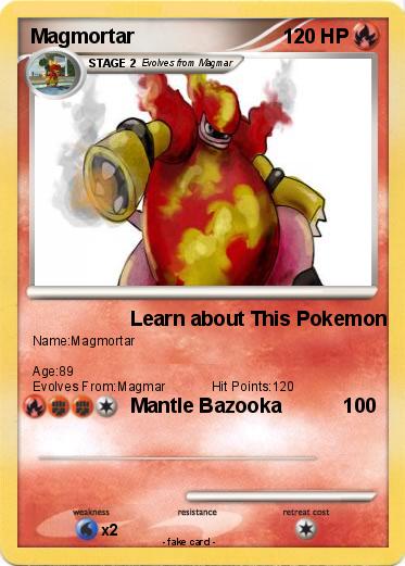 Pokémon Magmortar 119 119 - Learn about This Pokemon - My Pokemon Card