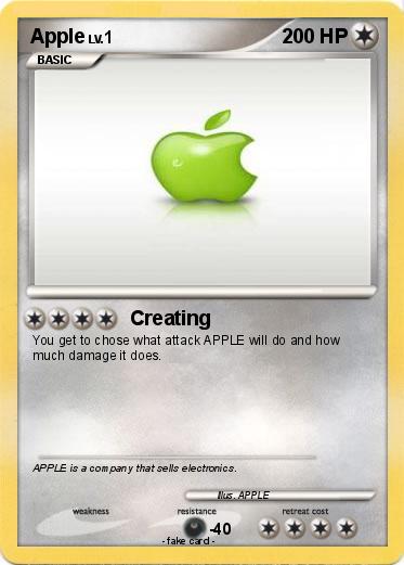 Pokémon Apple 223 223 - Creating - My Pokemon Card
