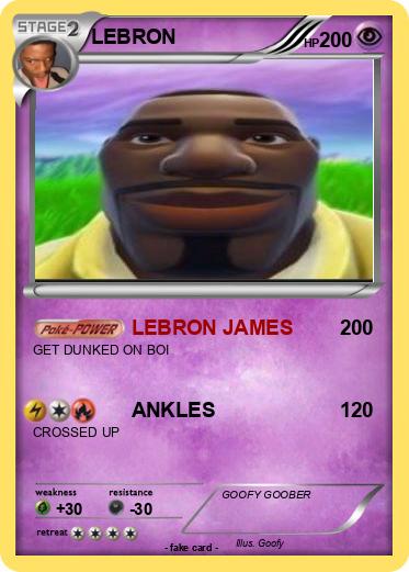Pokémon LEBRON 1062 1062 - LEBRON JAMES - My Pokemon Card