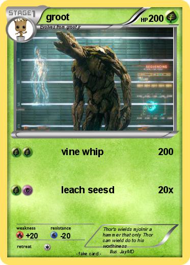 Pokémon groot 66 66 - vine whip - My Pokemon Card