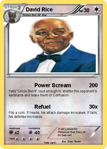 Pokémon David Rice - Power Scream - My Pokemon Card