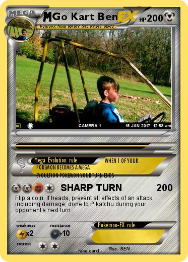 Pokémon Go Kart Ben 1 1 - SHARP TURN - My Pokemon Card