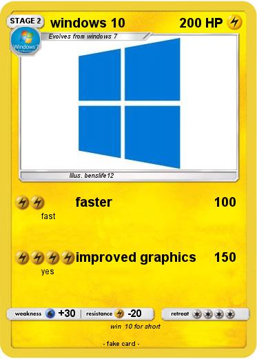 Pokémon windows 10 30 30 - faster - My Pokemon Card
