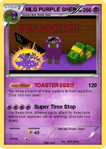 Pokémon MLG PURPLE SHEP - TOASTERSSS!!! - My Pokemon Card