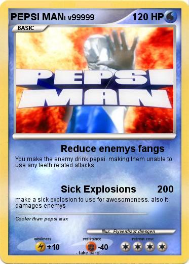 Pokémon PEPSI MAN 8 8 - Reduce enemys fangs - My Pokemon Card