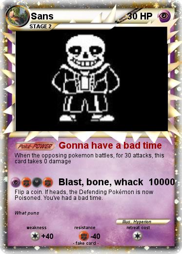 Pokémon Sans 3005 3005 - Gonna have a bad time - My Pokemon Card