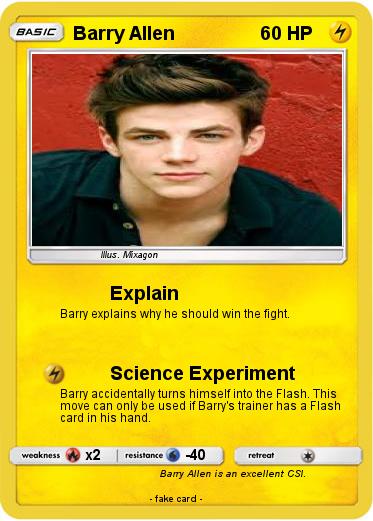 Pokémon Barry Allen 12 12 - Explain - My Pokemon Card