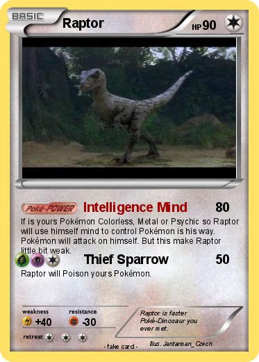 Pokémon Raptor 250GVQ - Intelligence Mind - My Pokemon Card