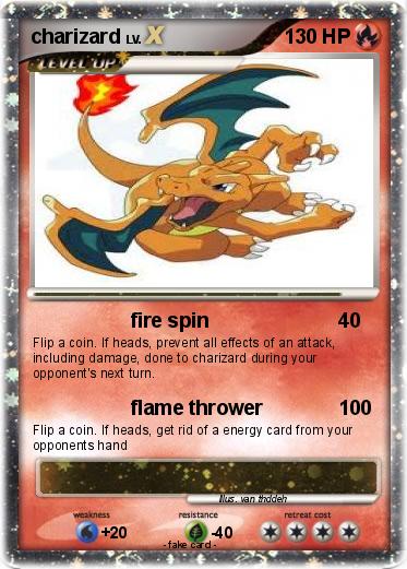 Pokémon charizard 2378 2378 - fire spin - My Pokemon Card