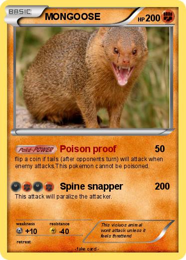 Pokémon MONGOOSE 15 15 - Poison proof - My Pokemon Card