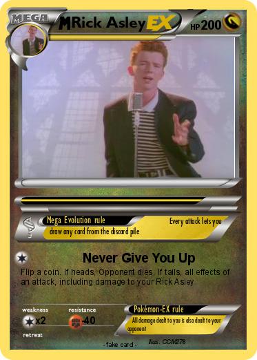 Pokémon Rick Asley 3 3 - Never Give You Up - My Pokemon Card