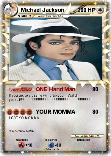 Pokémon Michael Jackson 972 972 - ONE Hand Man - My Pokemon Card