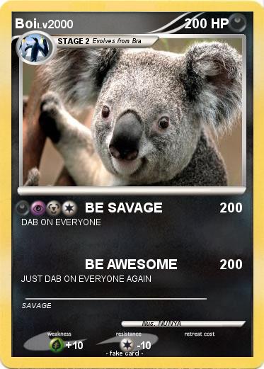Pokémon Boi 65 65 - BE SAVAGE - My Pokemon Card