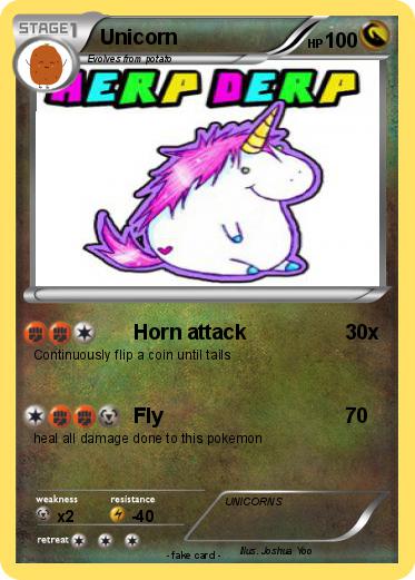 Pokémon Unicorn 460 460 - Horn attack - My Pokemon Card