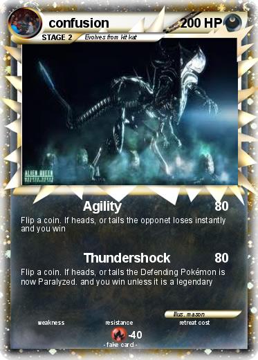 Pokémon confusion 4 4 - Agility - My Pokemon Card