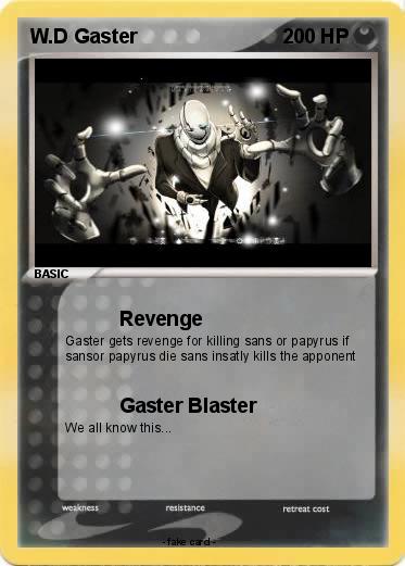 Pokémon W D Gaster 35 35 - Revenge - My Pokemon Card