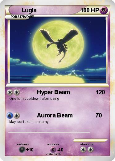 Pokémon Lugia 7768 7768 - Hyper Beam - Twoja własna karta pokemon