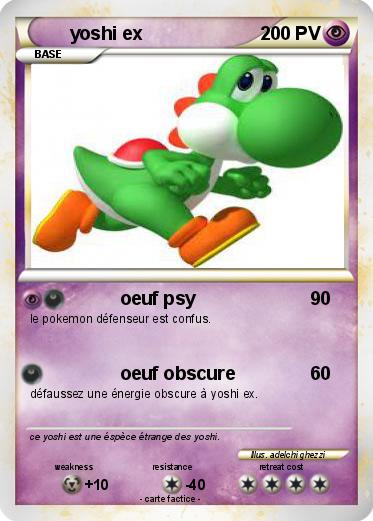 Pokémon yoshi ex 24 24 - oeuf psy - Ma carte Pokémon