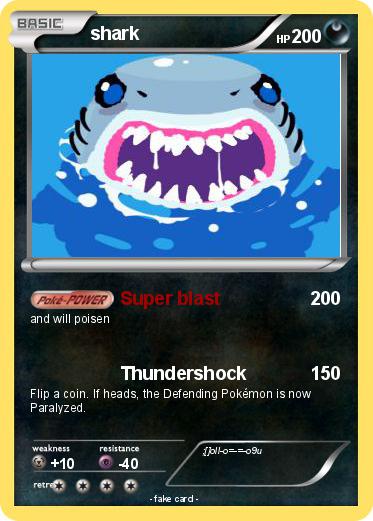 Pokémon shark 572 572 - Super blast - My Pokemon Card