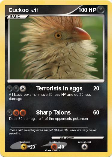 Pokémon Cuckoo 3 3 - Terrorists in eggs - My Pokemon Card