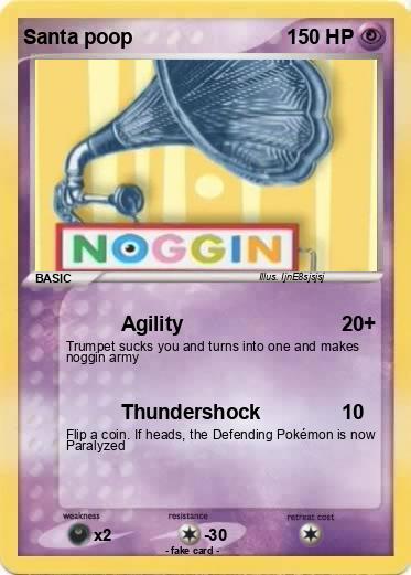 Pokémon Santa poop - Agility - My Pokemon Card