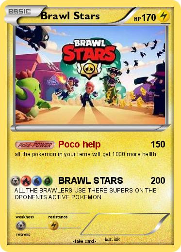 Pokémon Brawl Stars 6 6 - Poco help - My Pokemon Card