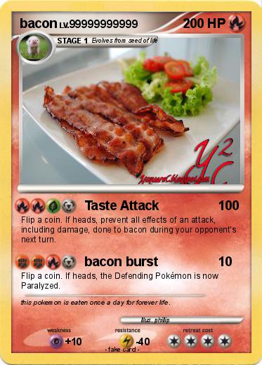 Pokémon bacon 186 186 - Taste Attack - My Pokemon Card