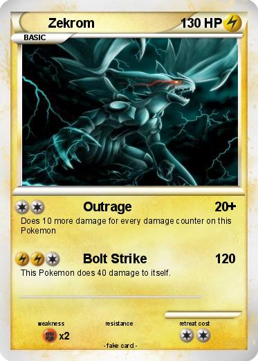 Pokémon Zekrom 6302 6302 - Outrage - My Pokemon Card