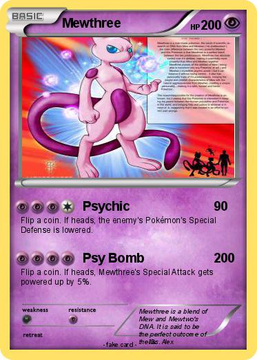Pokémon Mewthree 1150 1150 - Psychic - My Pokemon Card