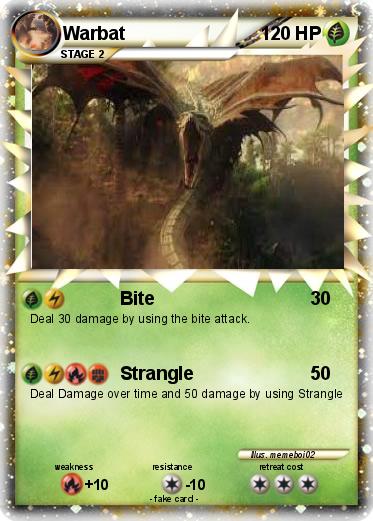 Pokémon Warbat - Bite - My Pokemon Card