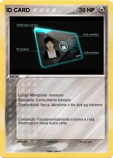 Pokémon ID CARD - My Pokemon Card