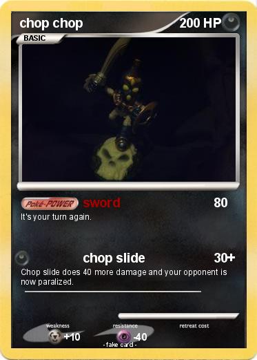 Pokémon chop chop 52 52 - sword - My Pokemon Card