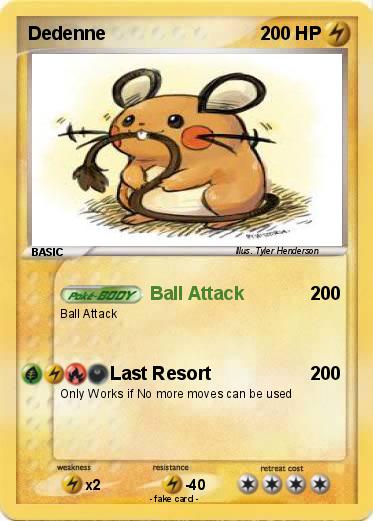 Pokémon Dedenne 106 106 - Ball Attack - My Pokemon Card