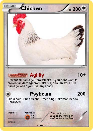 Pokémon Chicken 1061 1061 - Agility - My Pokemon Card