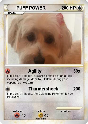 Pokémon PUFF POWER - Agility - My Pokemon Card