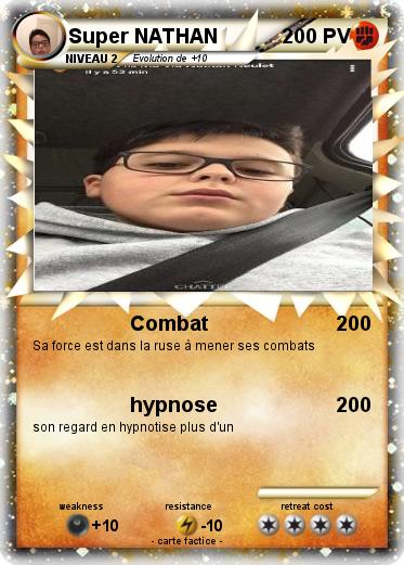 Pokémon Super NATHAN 12 12 - Combat - Ma carte Pokémon
