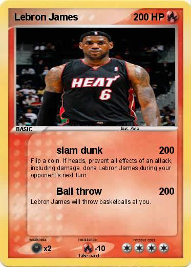 Pokémon Lebron James 323 323 - slam dunk - My Pokemon Card