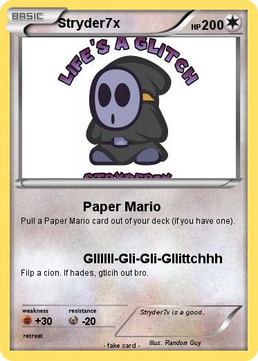 Pokémon Stryder7x - Paper Mario - My Pokemon Card