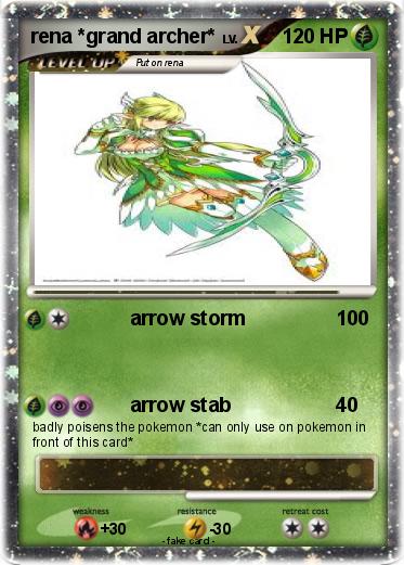 Pokémon rena grand archer - arrow storm - My Pokemon Card