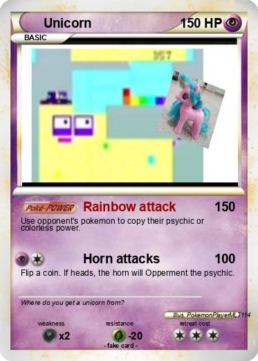 Pokémon Unicorn 818 818 - Rainbow attack - My Pokemon Card
