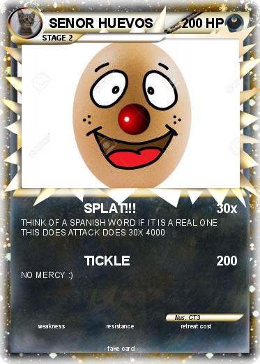 Pokémon SENOR HUEVOS - SPLAT!!! - My Pokemon Card