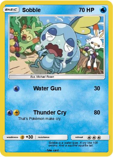 Pokémon Sobble 107 107 - Water Gun - My Pokemon Card